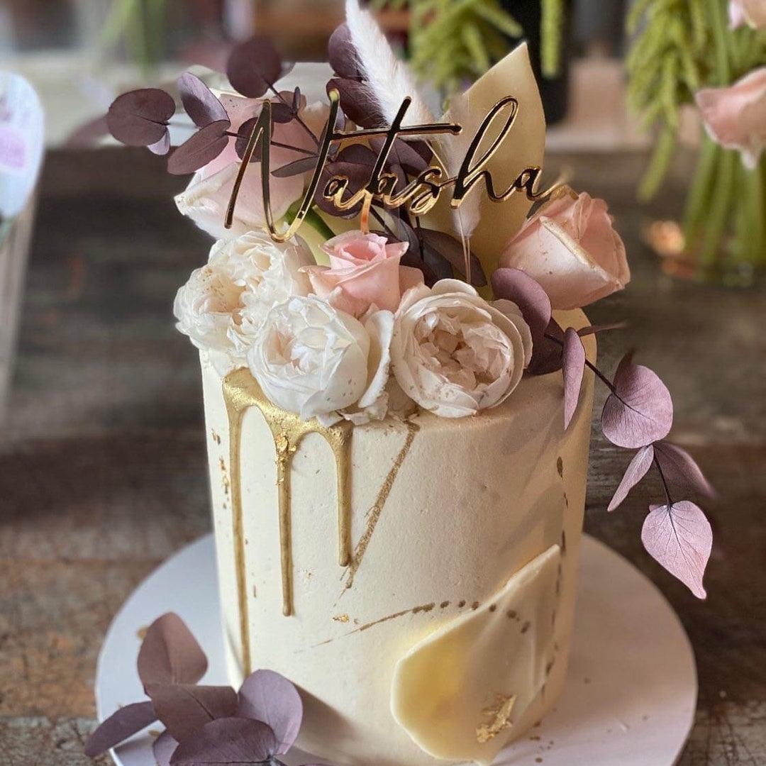 Personalised Name Cake Topper Perfect Addition to a Birthday ...