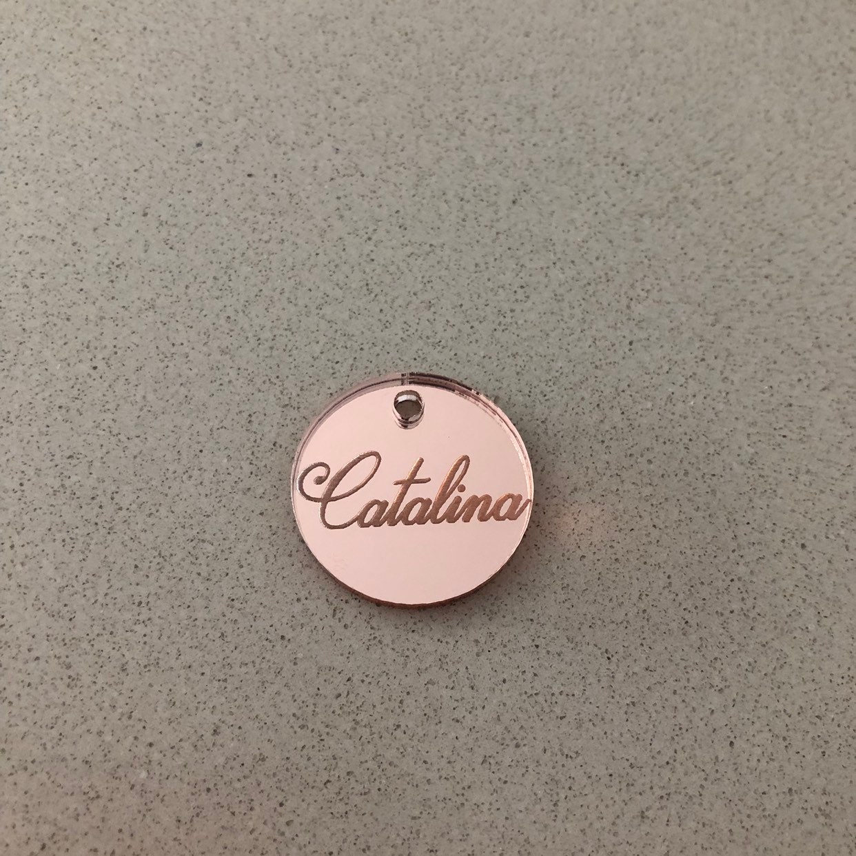 Acrylic Laser Engraved Round Circle Name Gift/Favour Event | Etsy