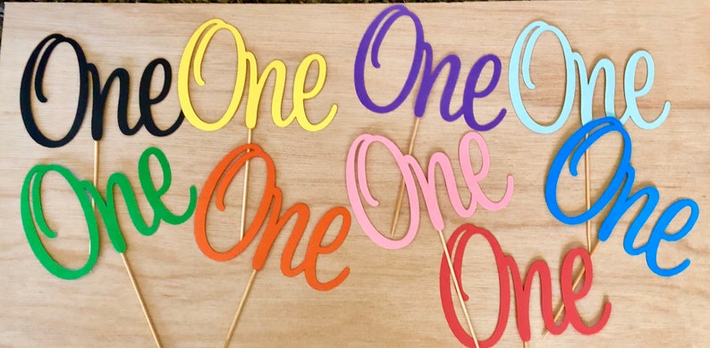 One Cake Topper for a First Birthday Available in a Range of - Etsy