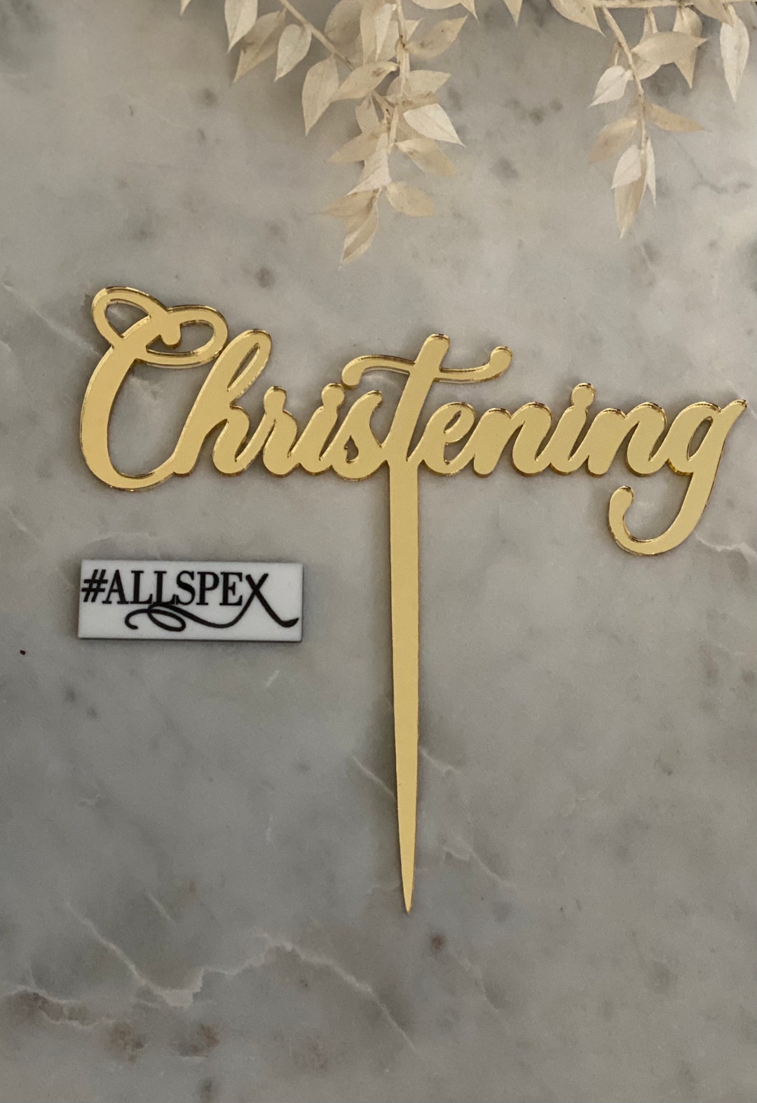 Christening Cake Topper - Etsy