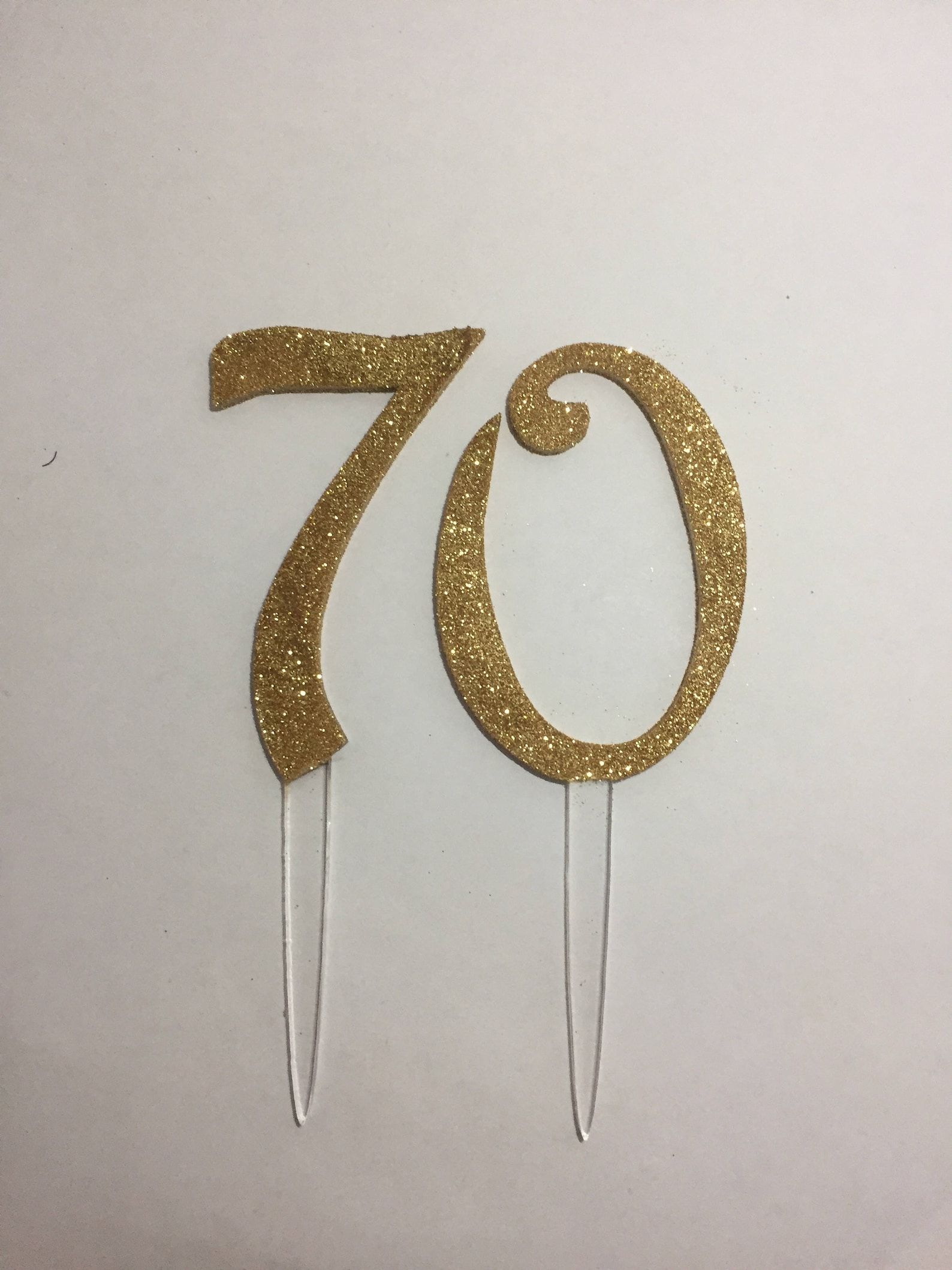 70th Birthday Cake Topper | Etsy