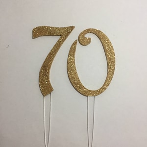 70th Birthday Cake Topper - Etsy