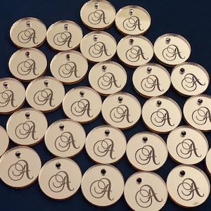Acrylic Laser Engraved Round Circle Name Gift/favour Event Keepsake ...