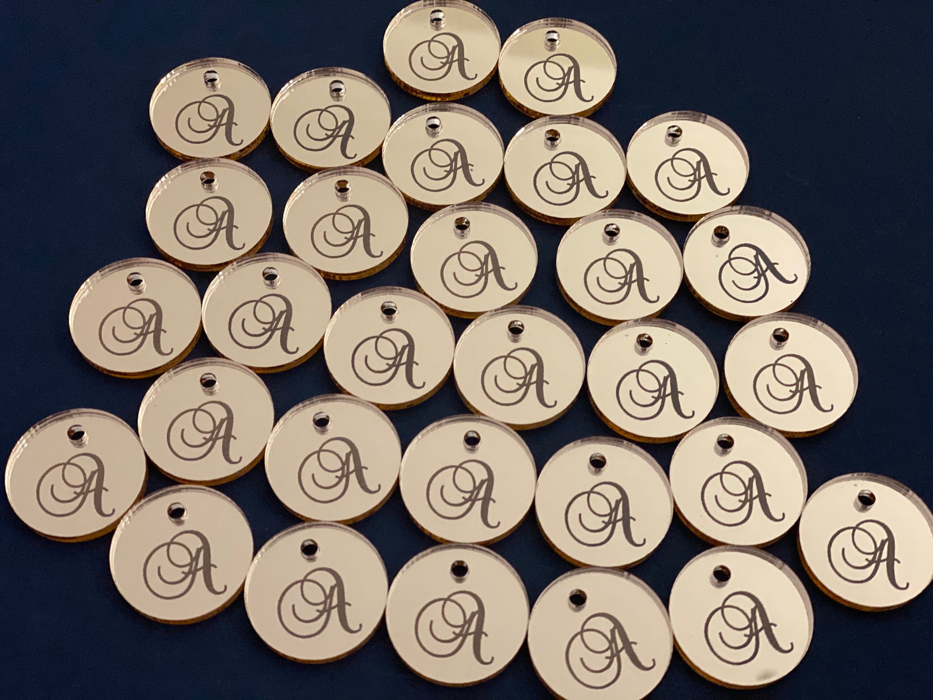 Acrylic Laser Engraved Round Circle Name Gift/Favour Event | Etsy