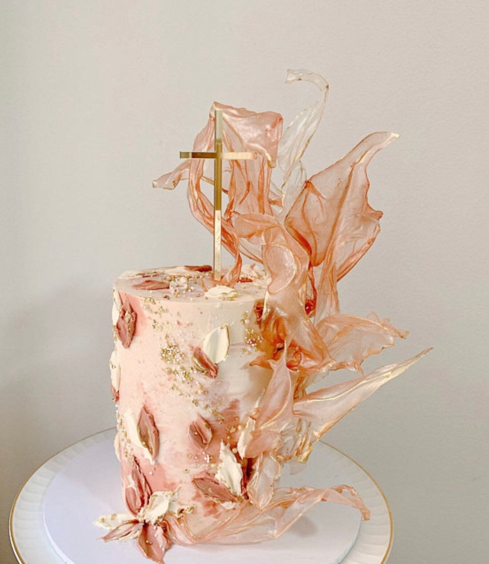 Cross Cake Topper Available in Acrylic Colours or Timber - Etsy Australia