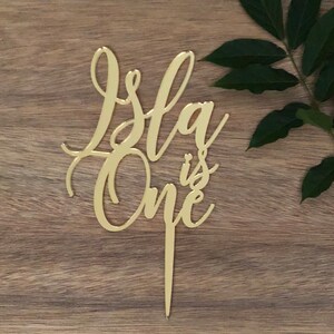 Personalised First Birthday Cake Topper - Etsy
