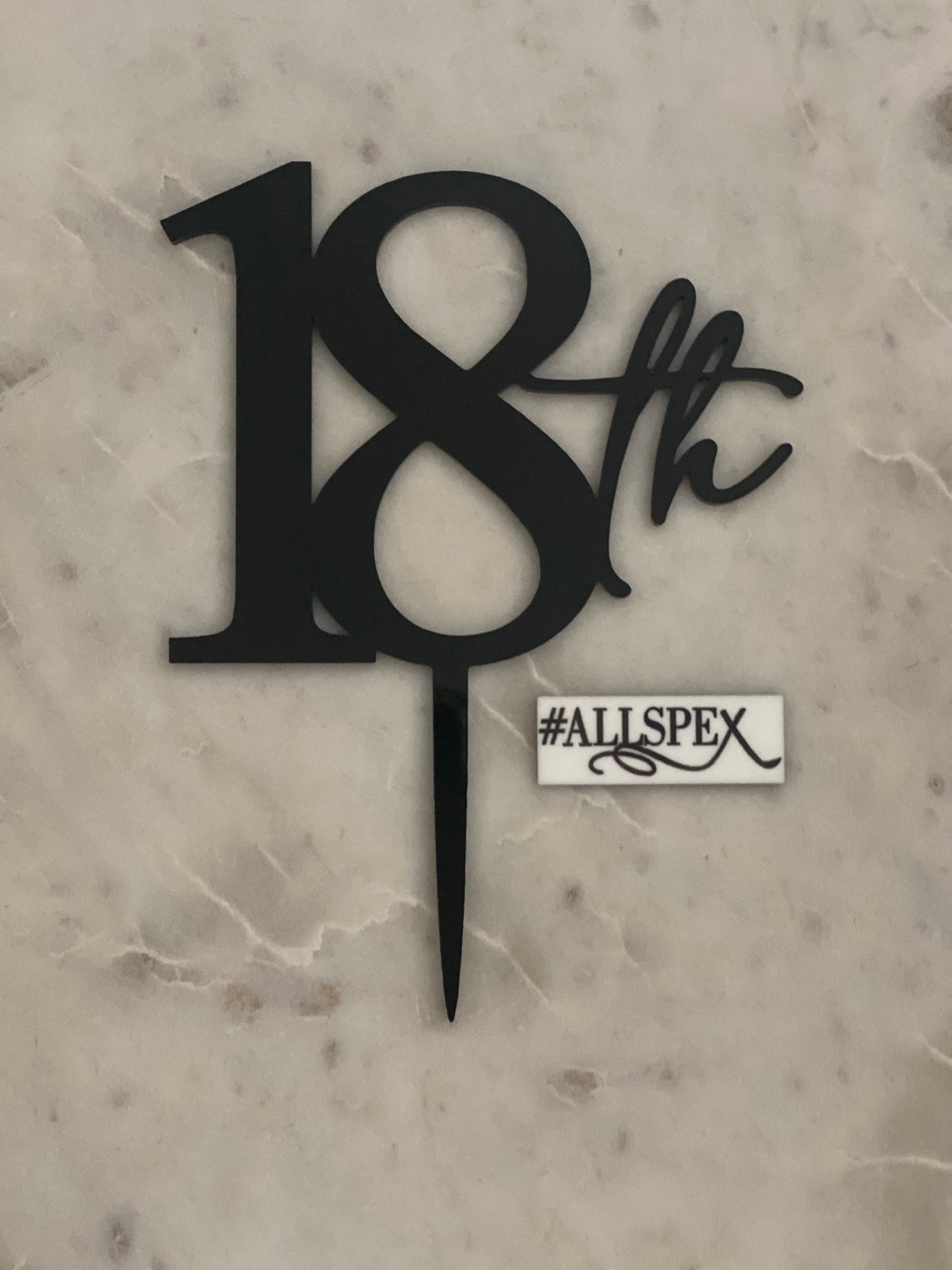 18th Birthday Cake Topper - Etsy