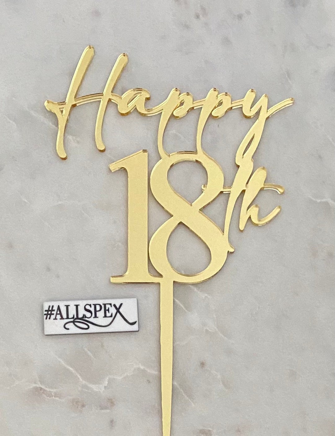 Happy 18th Cake Topper - Etsy