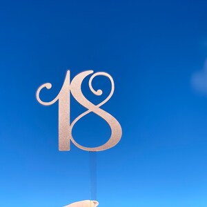18th Birthday Cake Topper - Etsy