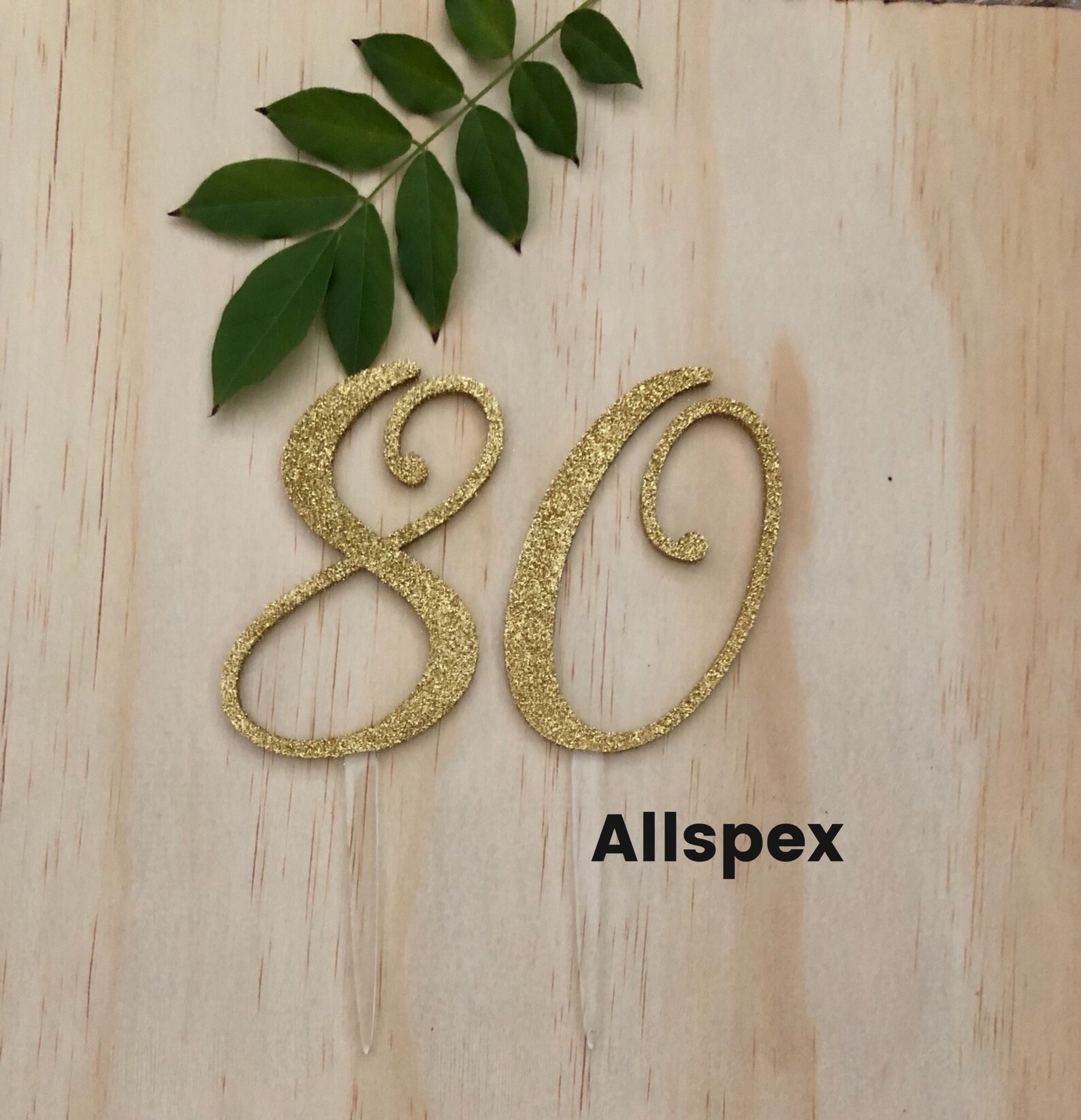 80th Birthday Cake Topper - Etsy