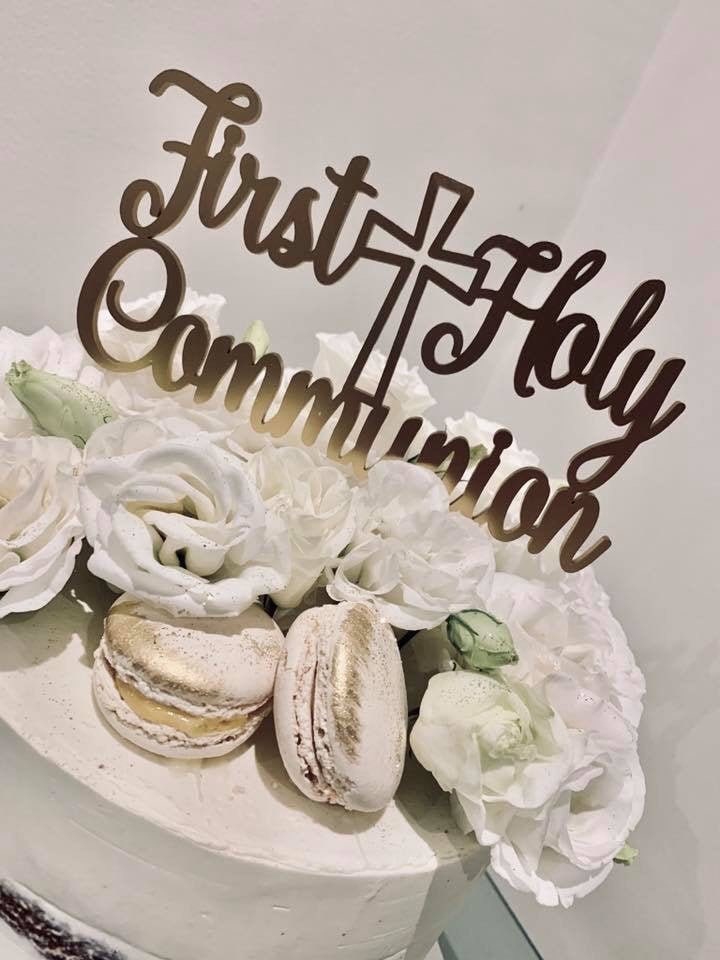 First Holy Communion Cake Topper | Etsy