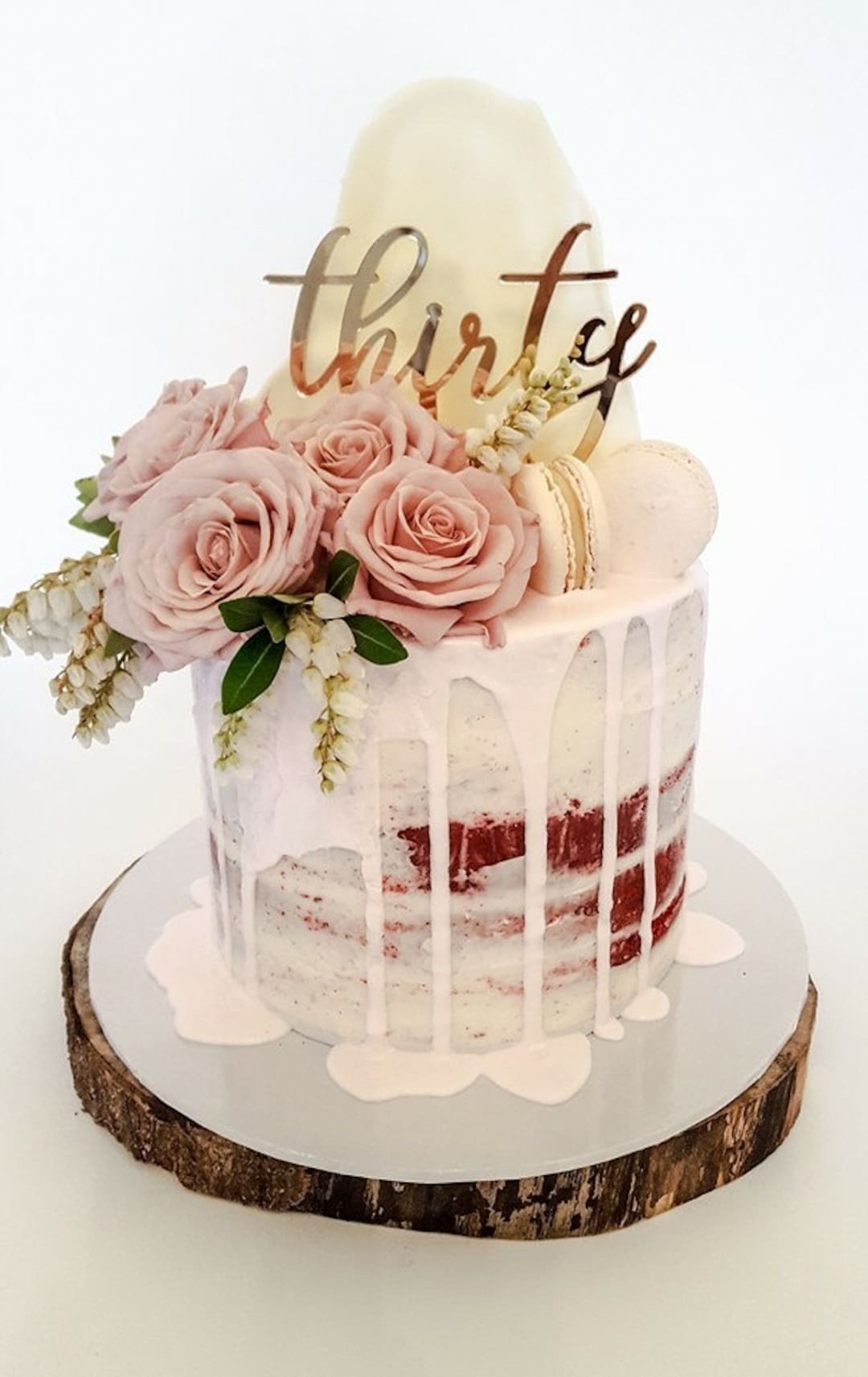 30th Birthday Cake Topper Reads: Thirty - Etsy