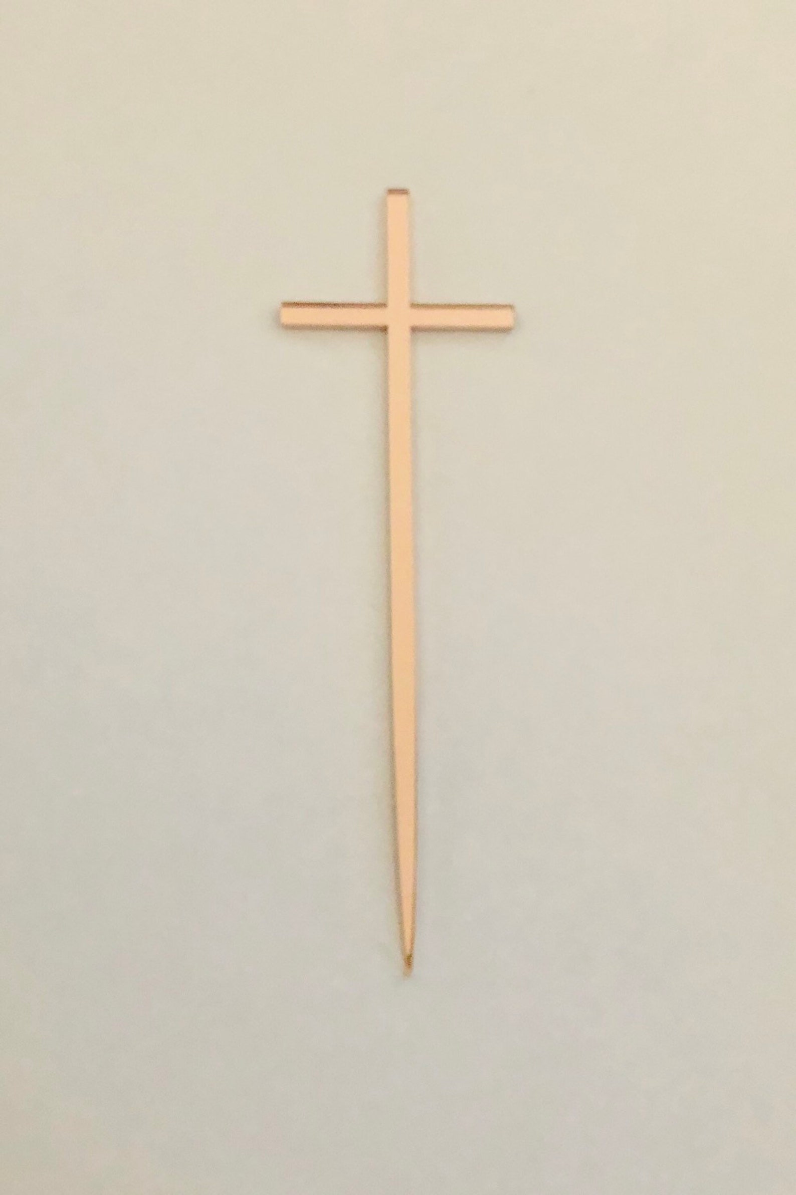 Cross Cake Topper Available in Acrylic Colours or Timber | Etsy Australia