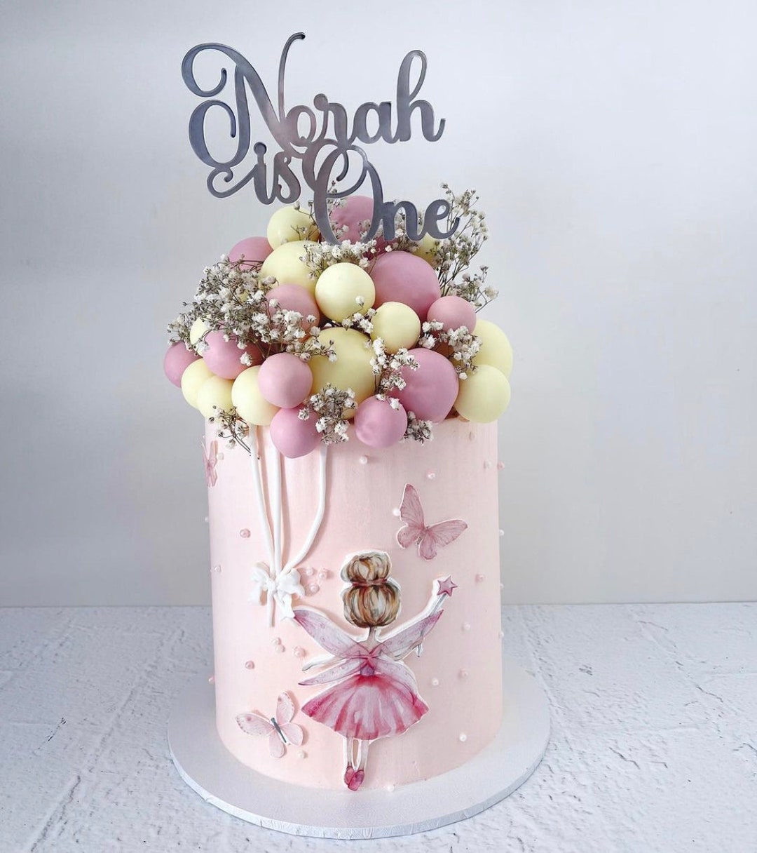 Personalised First Birthday Cake Topper - Etsy