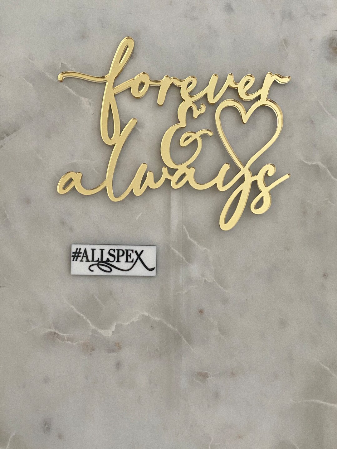Forever & Always Cake Topper Wedding - Etsy