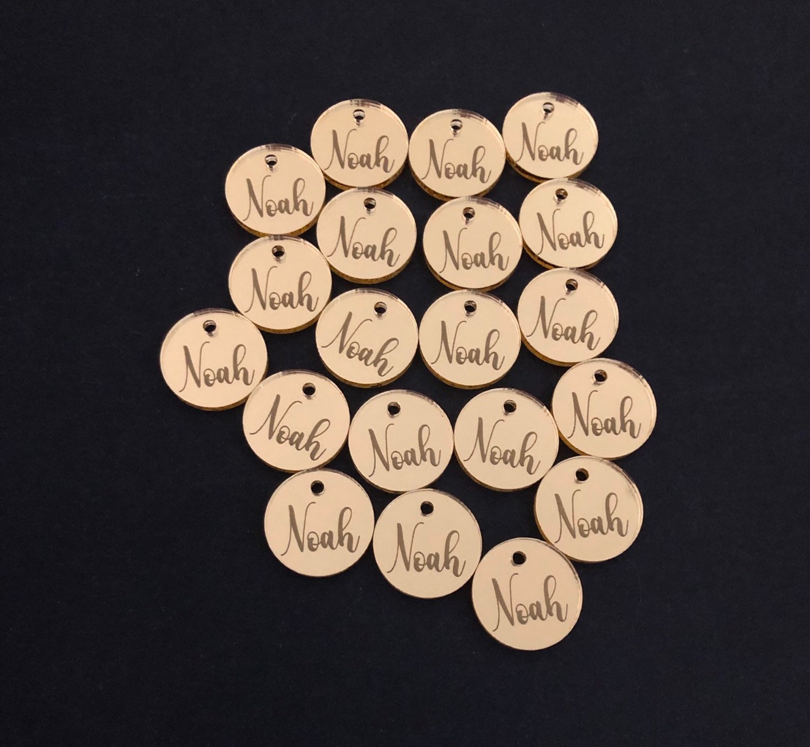 Acrylic Laser Engraved Round Circle Name Gift/favour Event - Etsy
