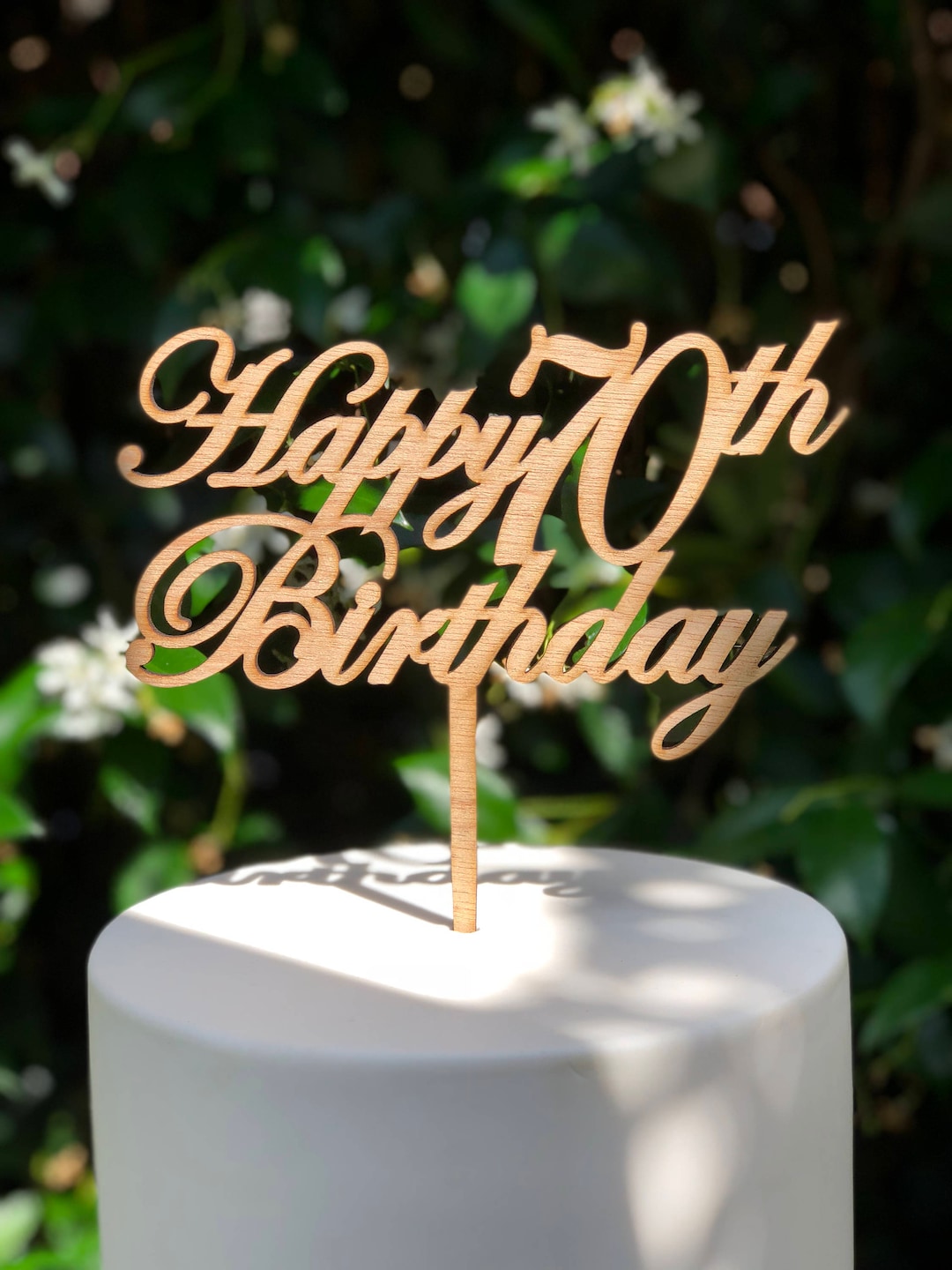 Happy 70th Birthday Cake Topper - Etsy