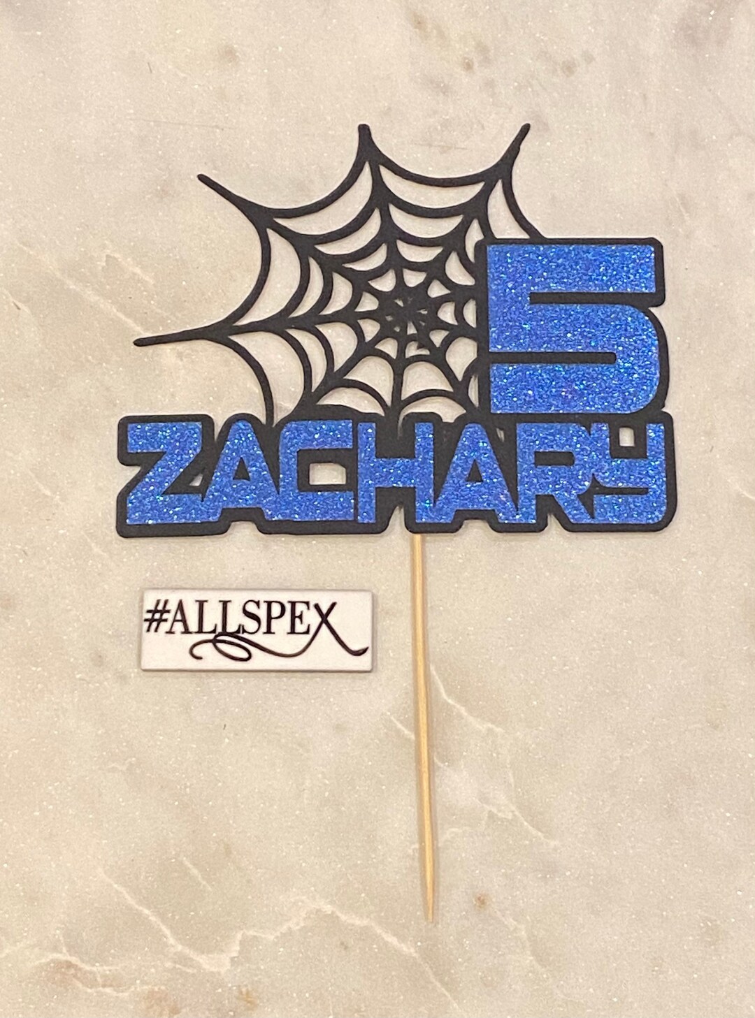 Personalised Spider Man Theme Birthday Cake Topper With Name and Age - Etsy