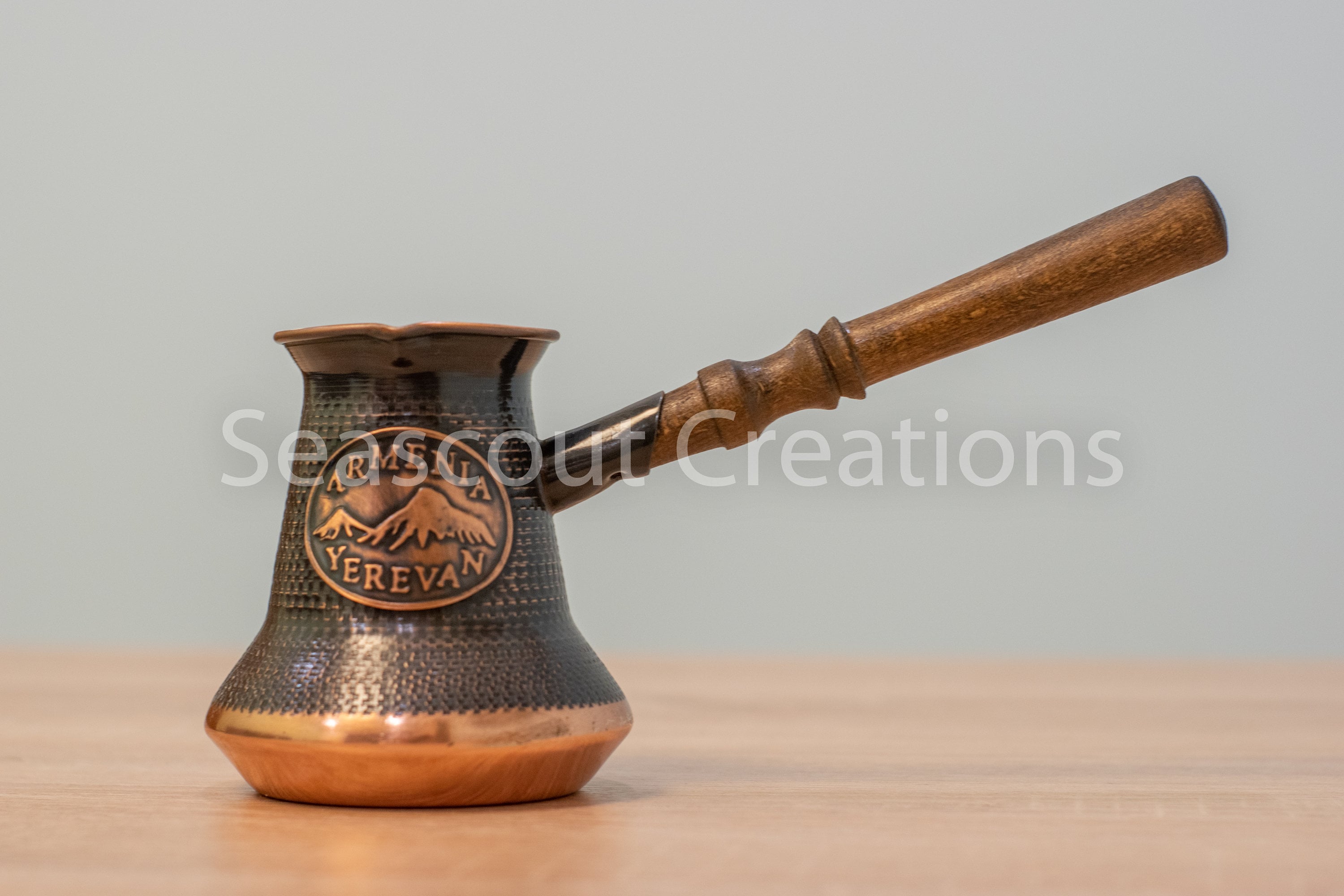 1 4 6 8 10 Cups Copper ARMENIAN Homemade Turkish COFFEE Pot Maker ...