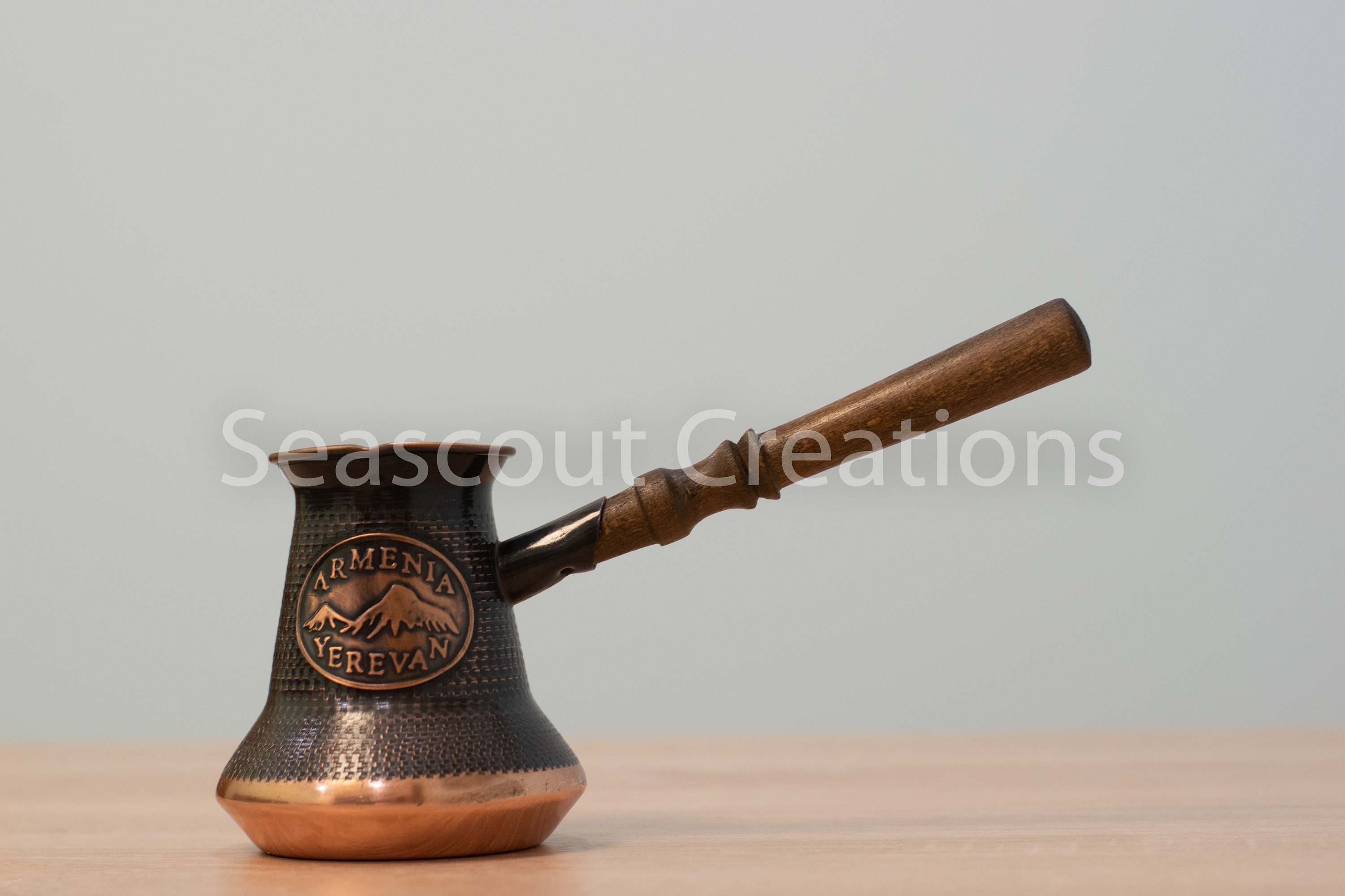 1 4 6 8 10 Cups Copper ARMENIAN Homemade Turkish COFFEE Pot Maker ...