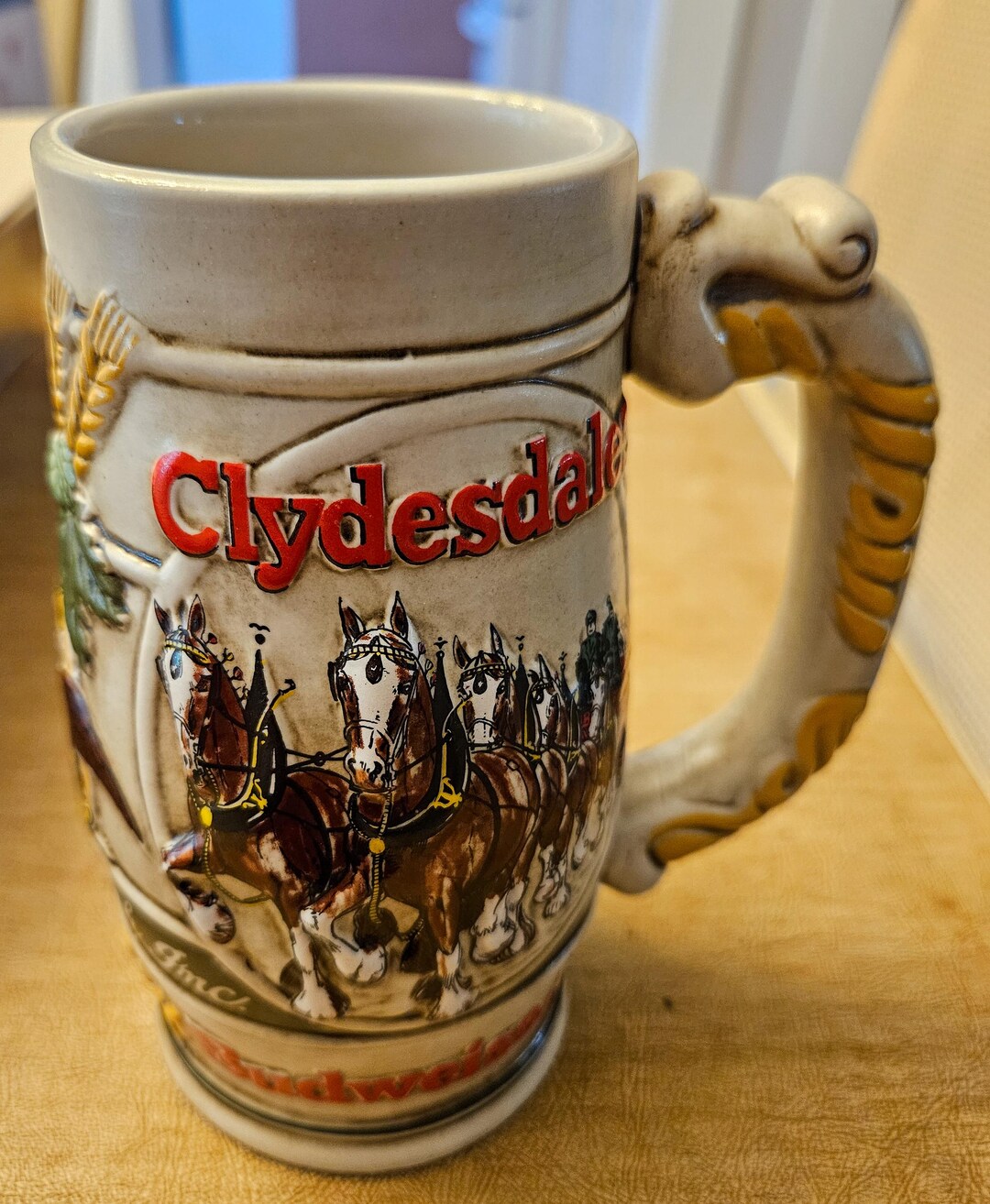 1989 Budweiser Hand-crafted Clydesdale Mug - Etsy