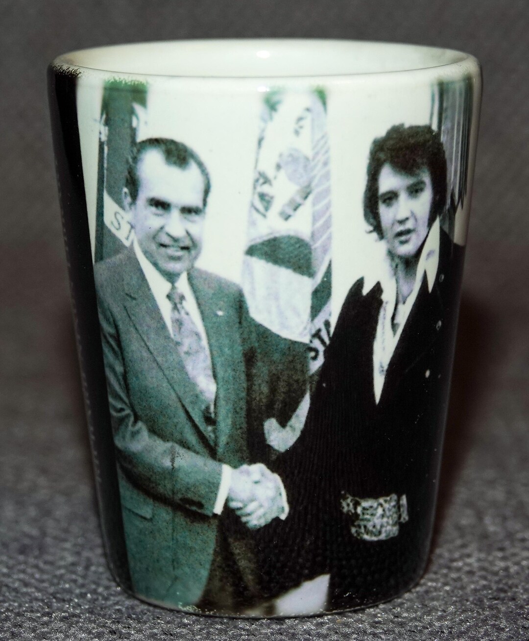 The President and the King, Elvis and Nixon Shot Glass, the Nixon ...