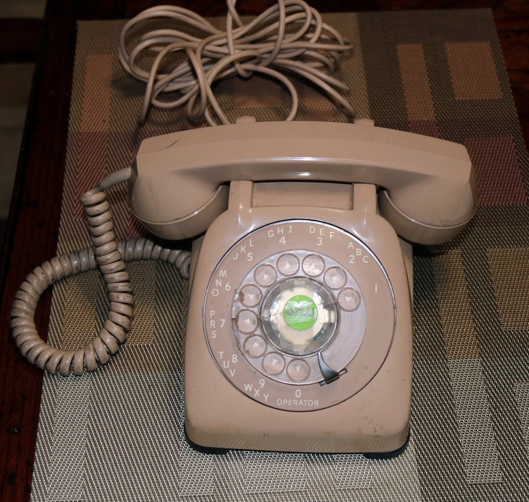 Vintage Automatic Electric Dial Phone With Cord - Etsy