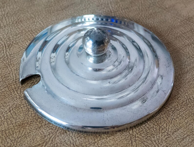 Vintage Cobalt Blue and Silver Metal Jelly Jar - Etsy