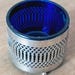 Vintage Cobalt Blue and Silver Metal Jelly Jar - Etsy