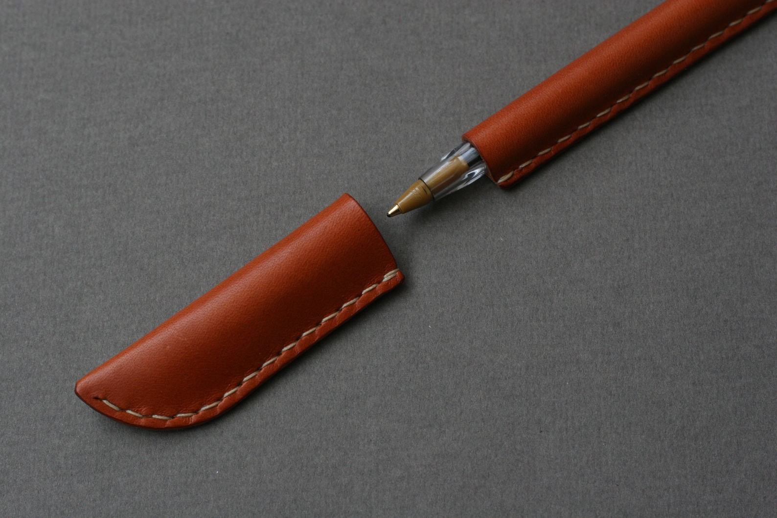 Leather BIC Pen Cover | Etsy