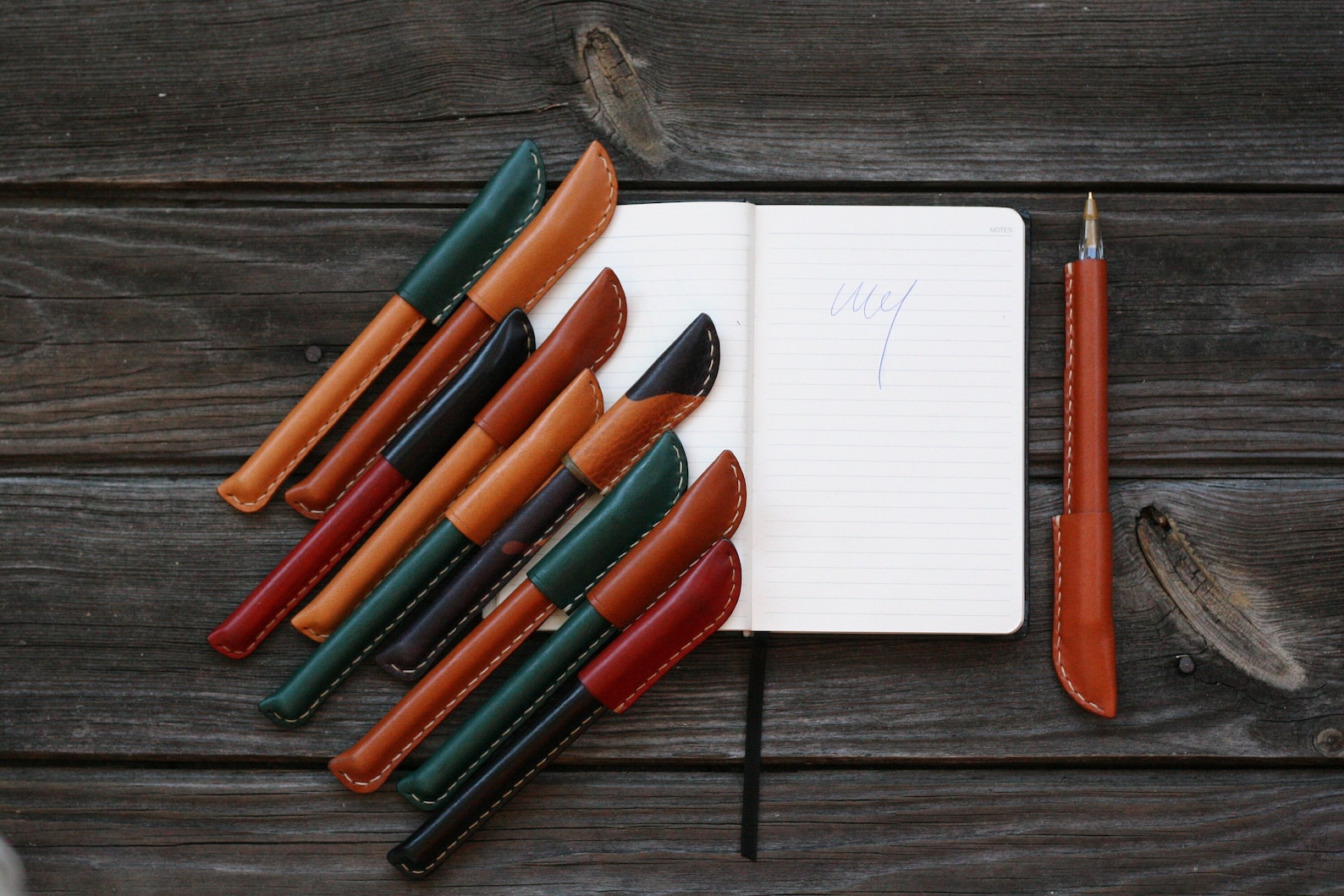 Leather BIC Pen Cover - Etsy