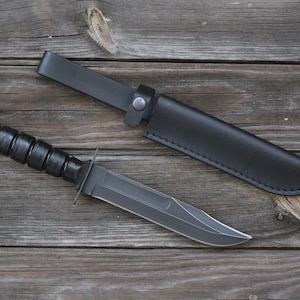 Ontario 498 Marine Combat Knife Leather Sheath KA-BAR USMC - Sheath ...