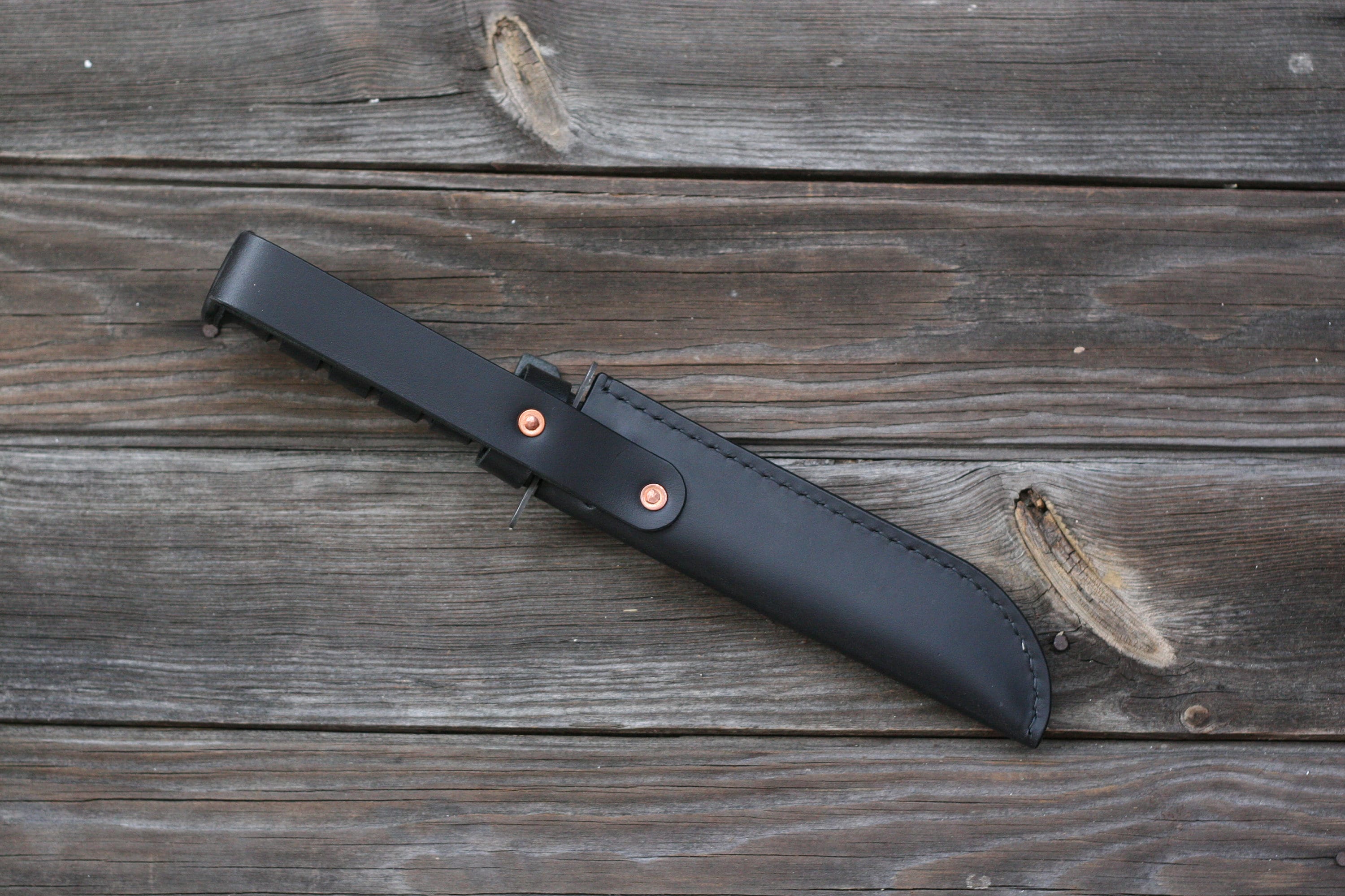 Ontario 498 Marine Combat Knife Leather Sheath KA-BAR USMC - Sheath ...