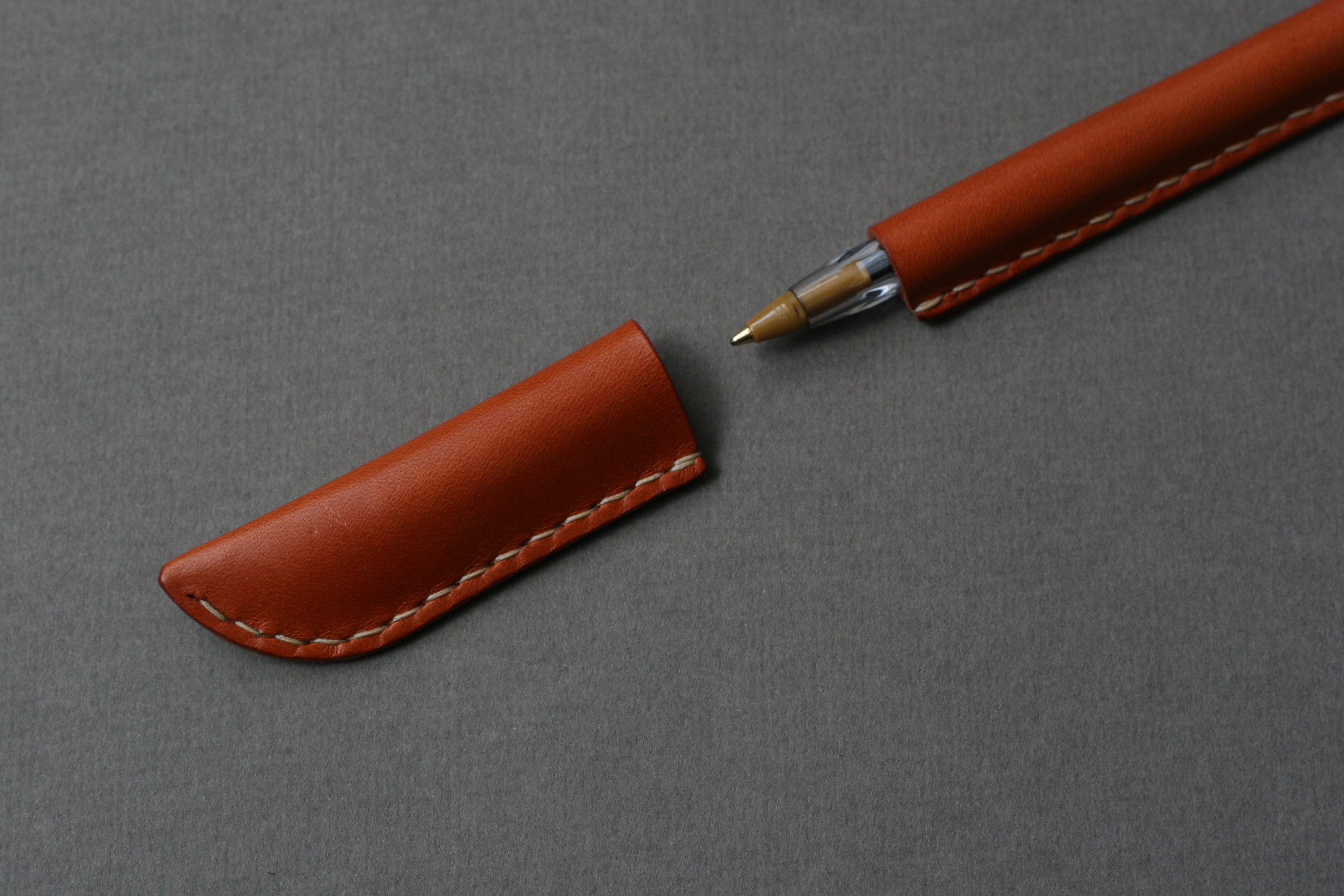 Leather BIC Pen Cover - Etsy