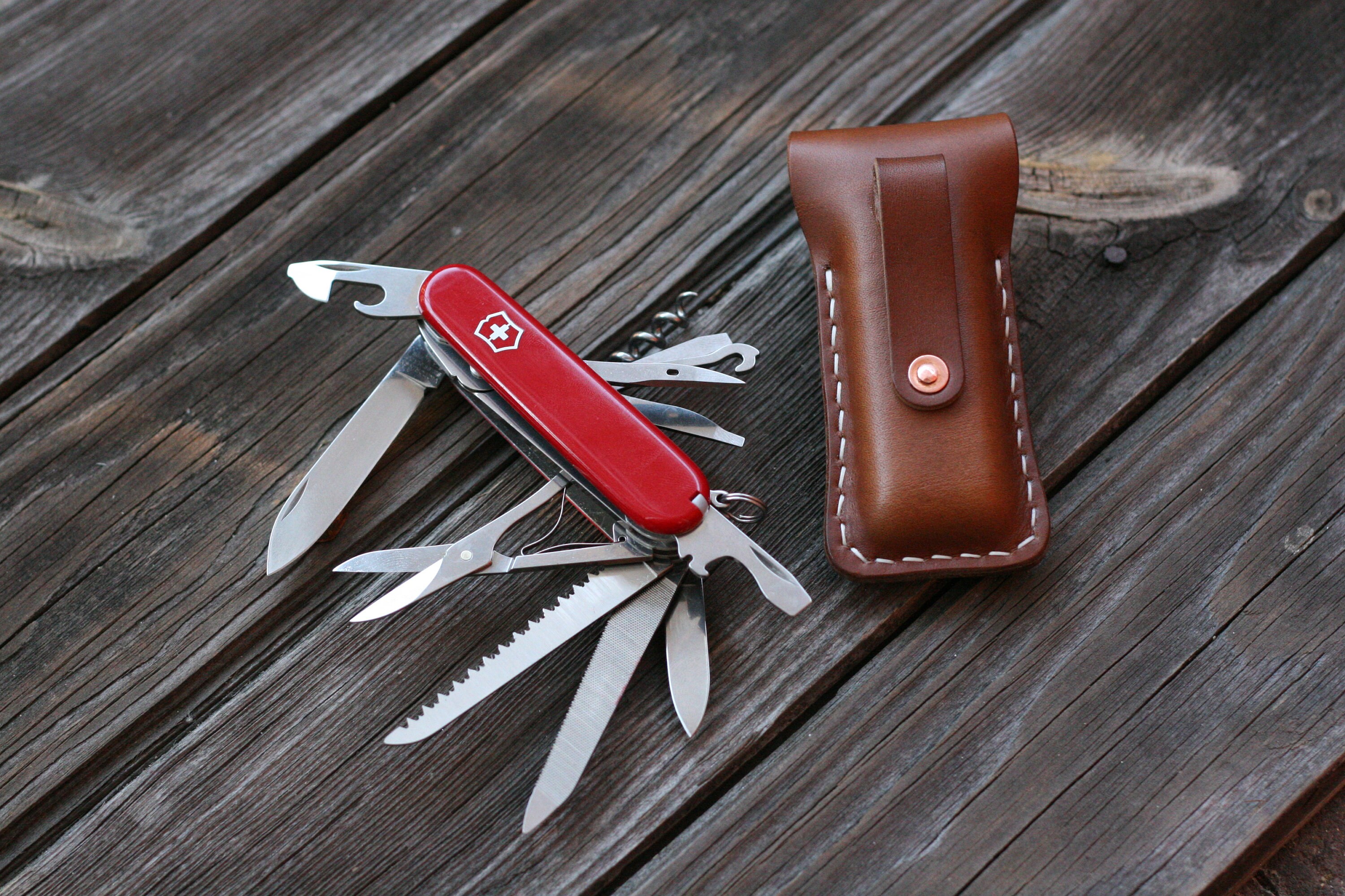 VICTORINOX Leather Sheath Sheath Only - Etsy