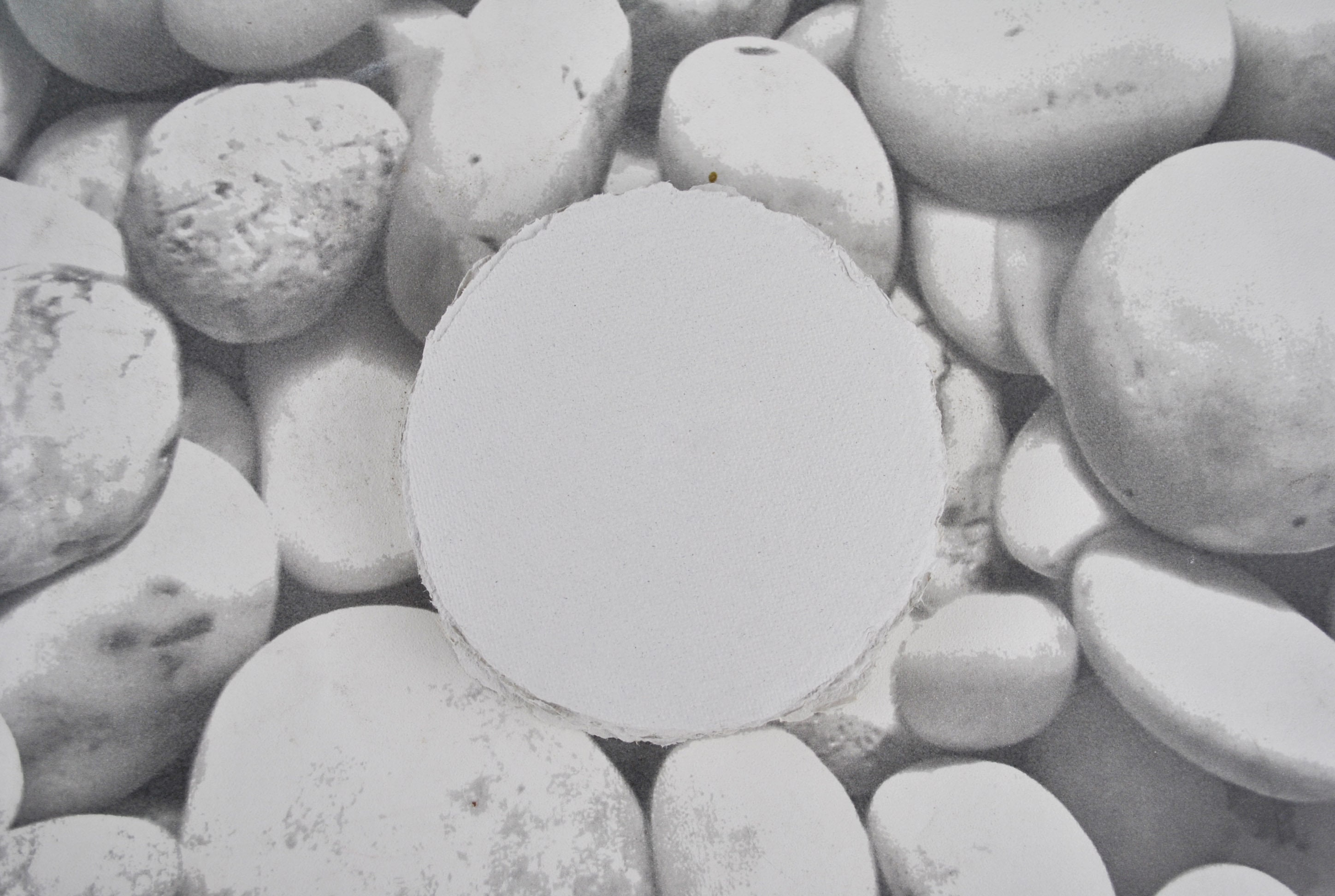 10-20 Sheets of Circle Handmade Paper Roughly 11.5cm Diameter Eco ...