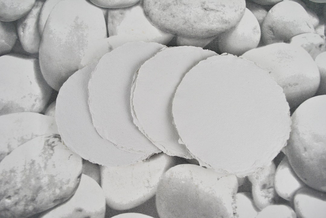 10-20 Sheets of Circle Handmade Paper - Roughly 11.5cm Diameter - Eco ...