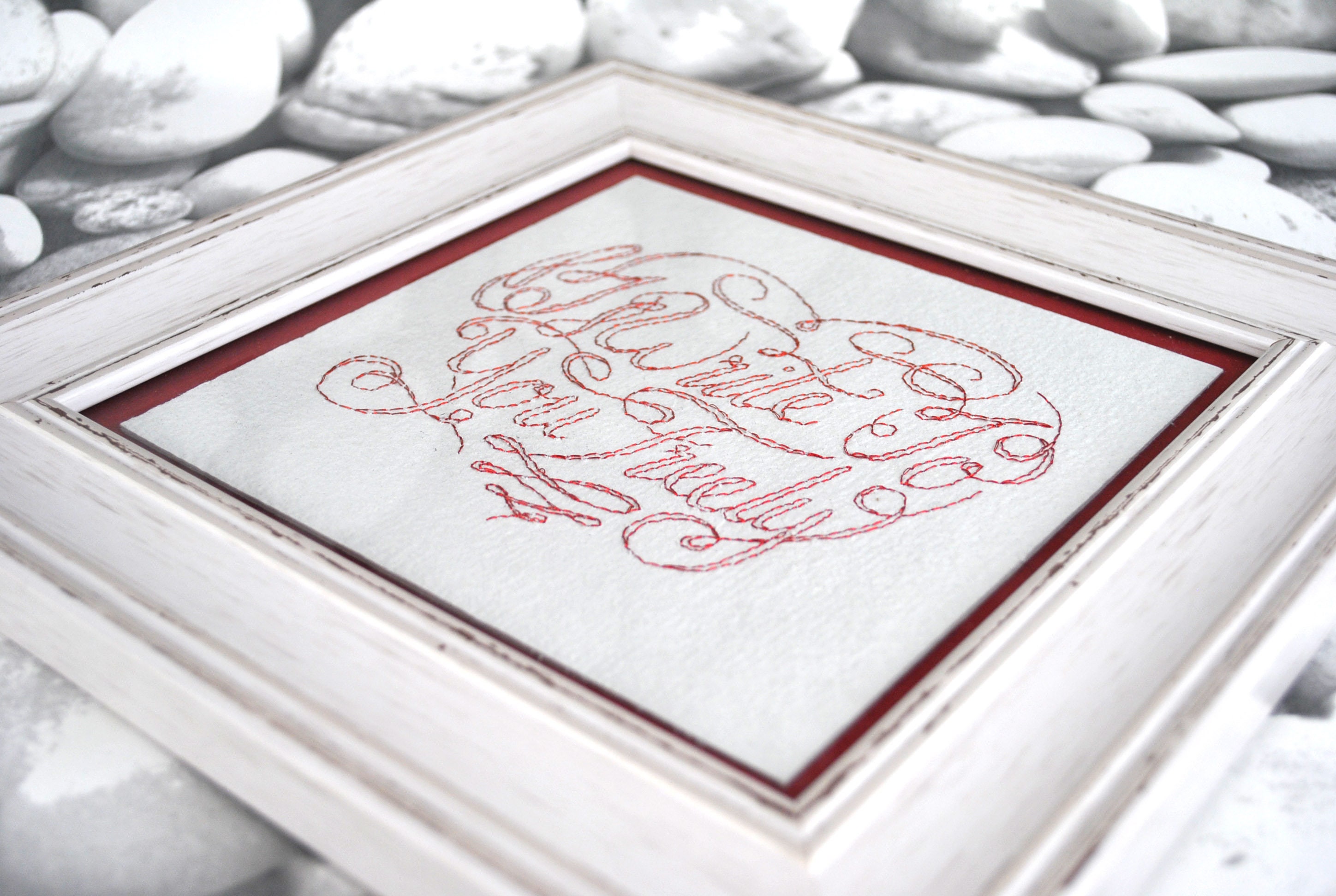 Hand Stitched I Write to You Freely - Etsy Denmark