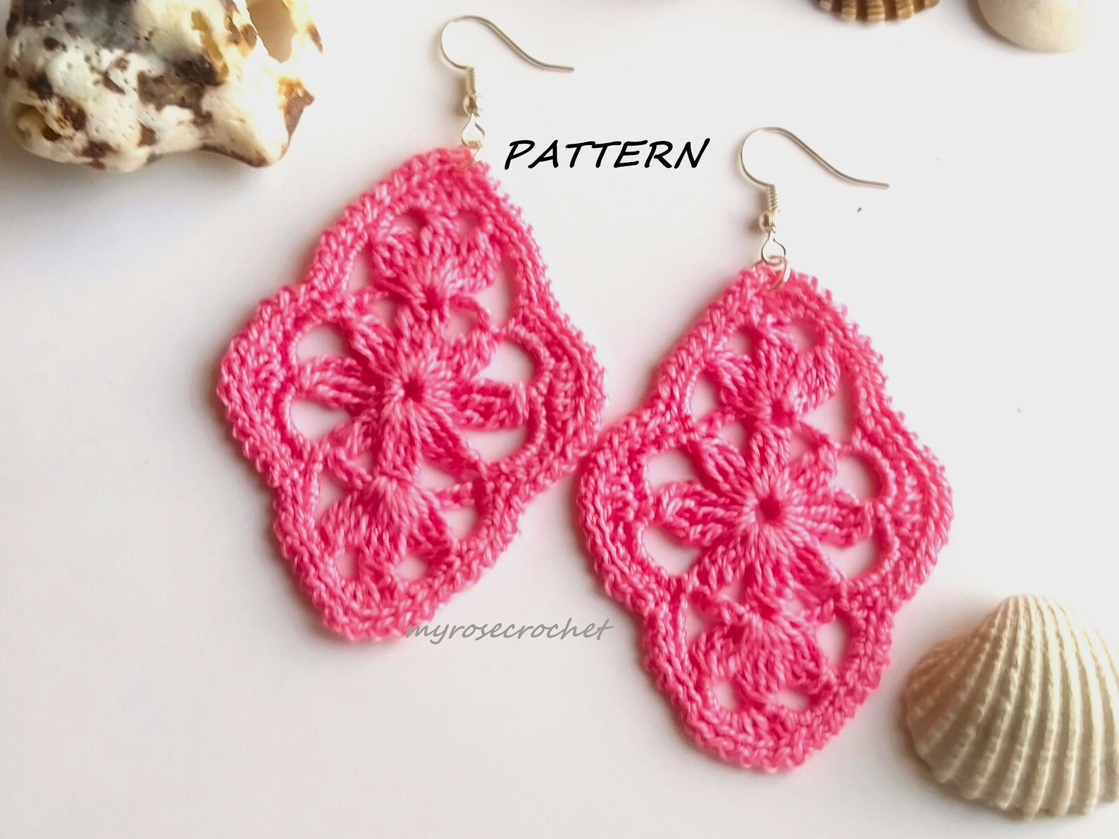 Crochet Star Earring Pattern – 'tara' Thread Jewelry (PDF Download) - Etsy