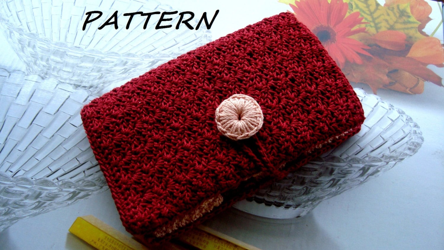 CROCHET Card Holder Purse Pattern Crochet Ladies Card Wallet - Etsy