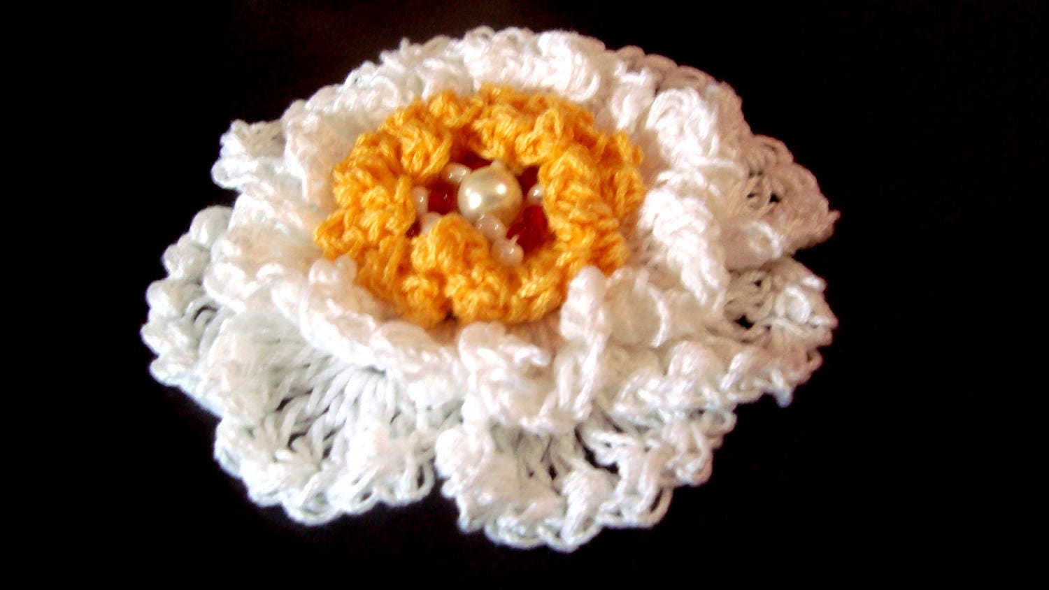 CROCHET FLOWER Pattern-layered Beaded Flower Pattern-thread | Etsy