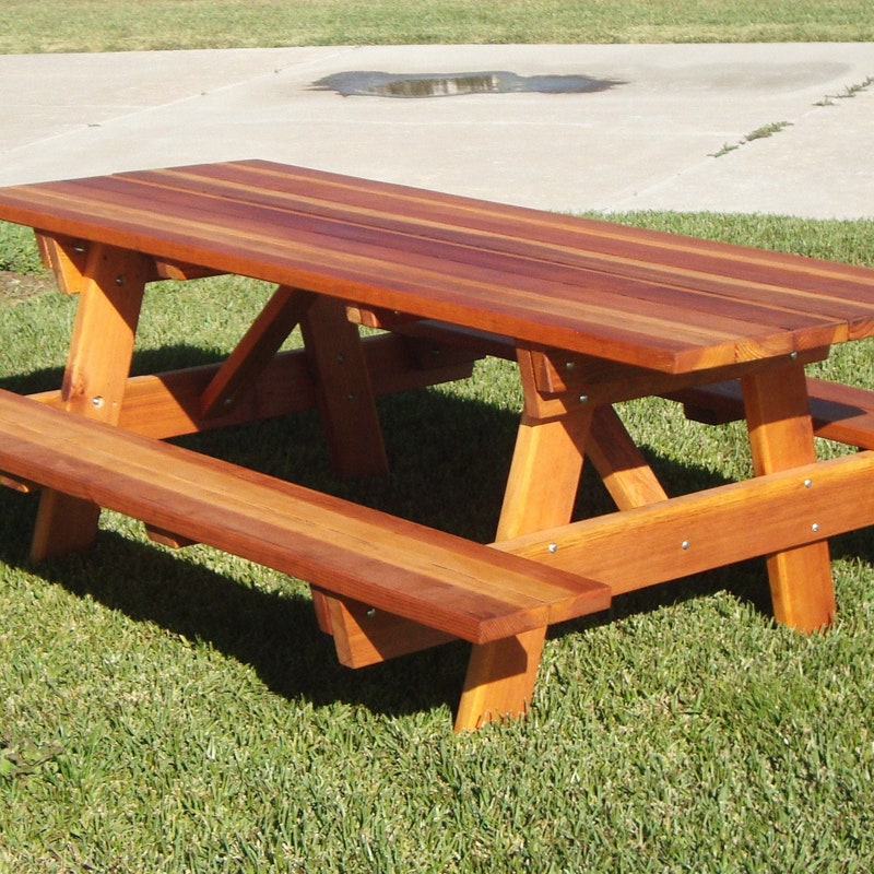 Redwood Table - Etsy