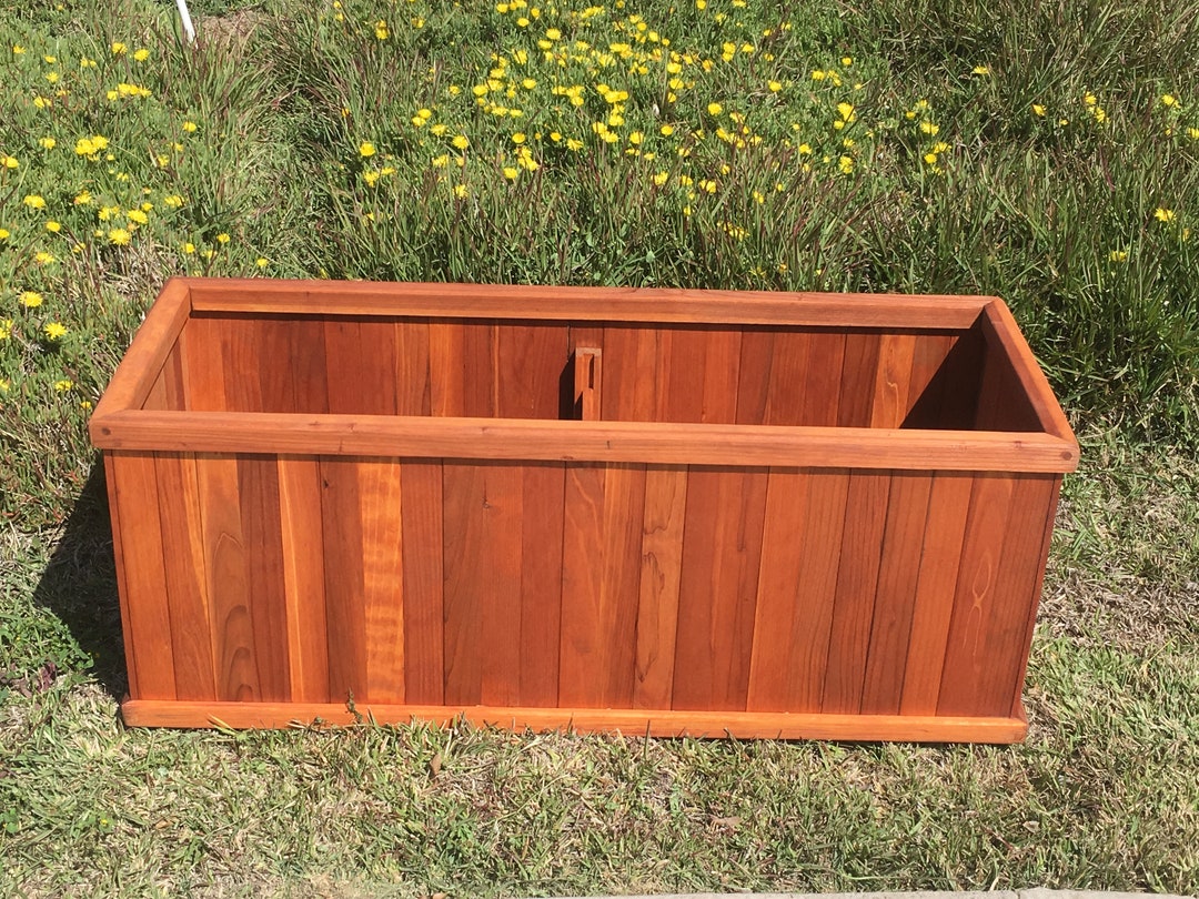 Best Redwood Santa Clara Redwood Planter Box - Etsy