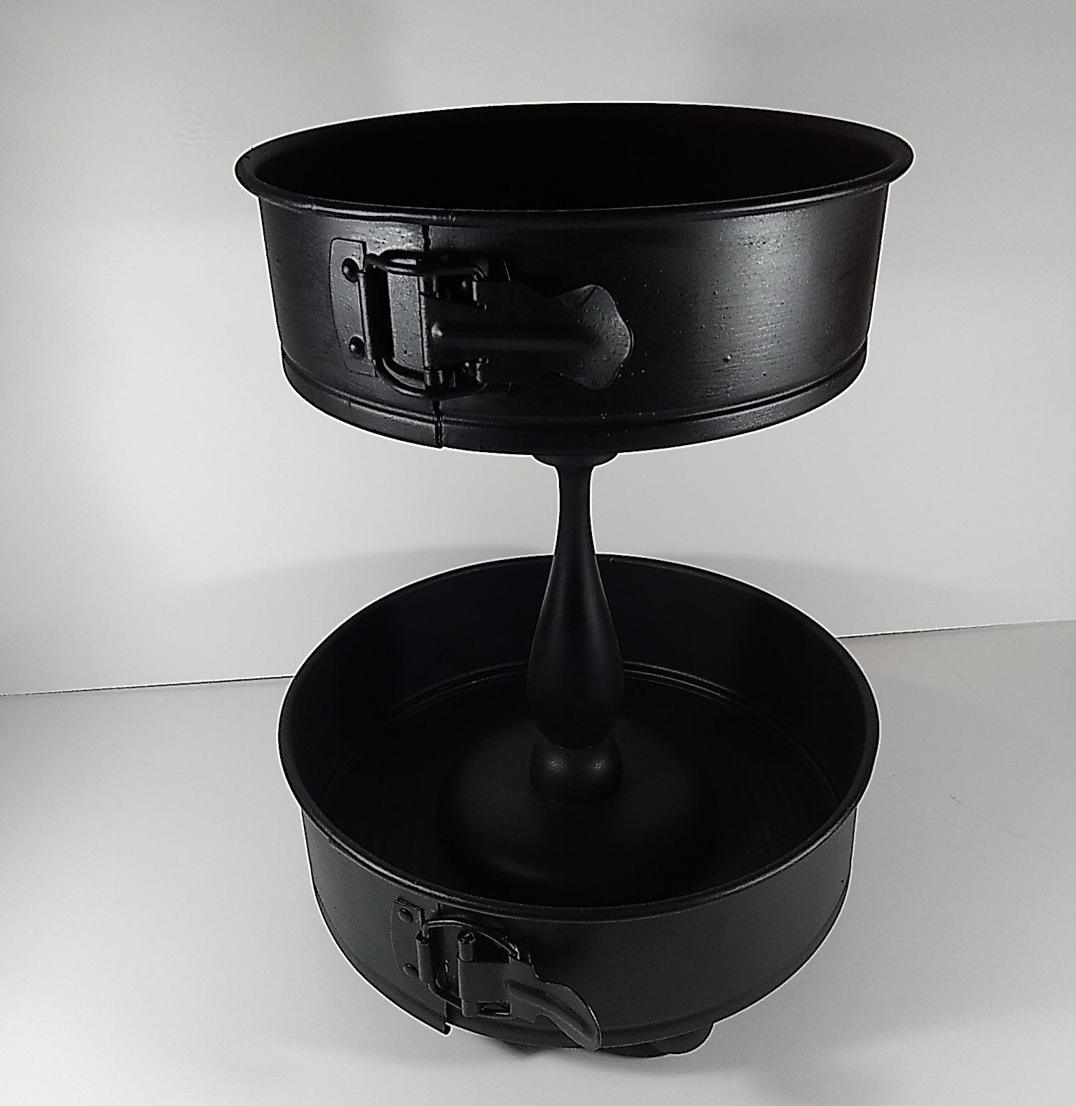 Black Tiered Tray Metal Tiered Tray Farmhouse Tiered Tray - Etsy