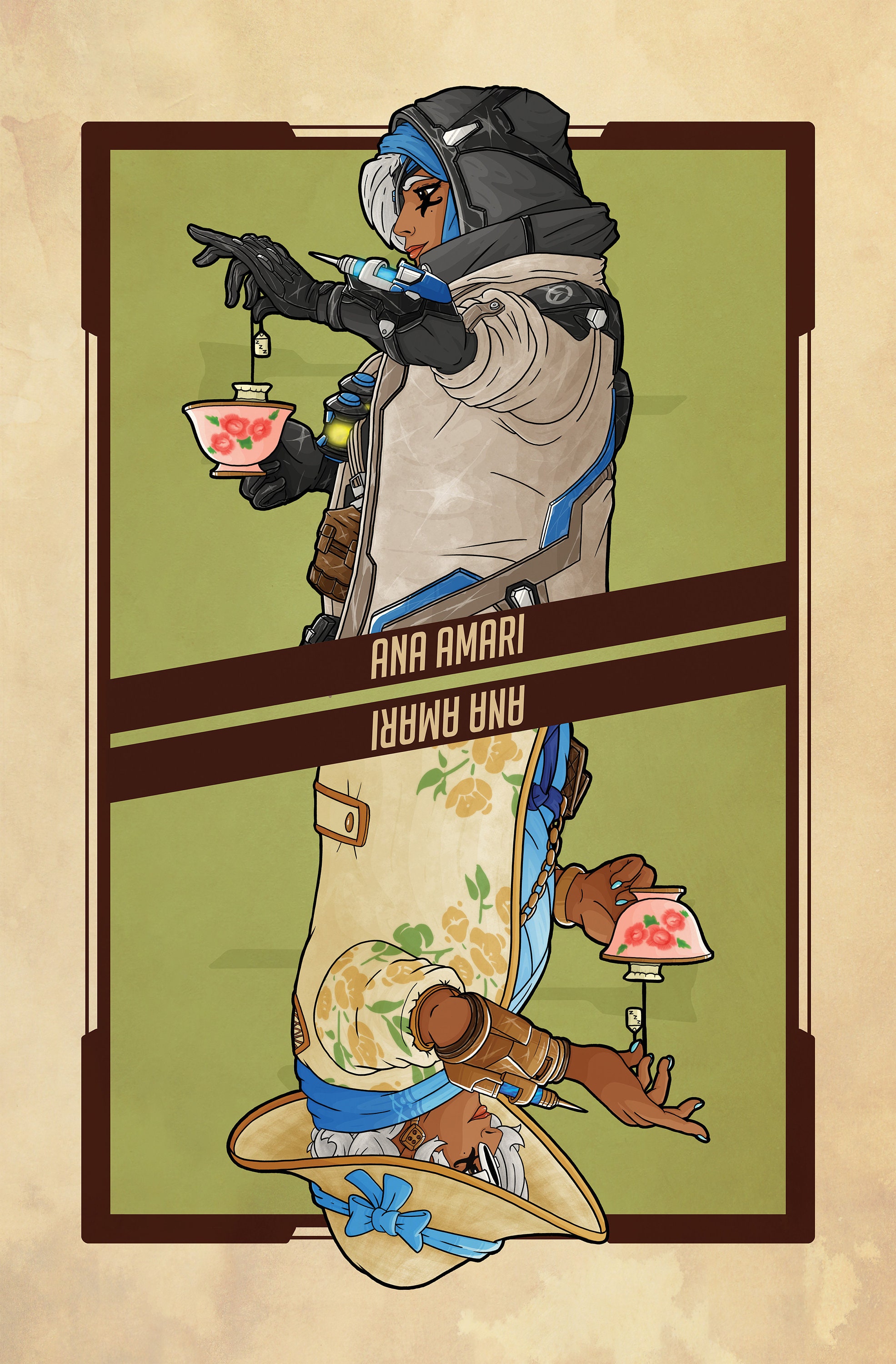 Ana Overwatch Poster Flip Overwatch Print Gamer Wall Decor | Etsy