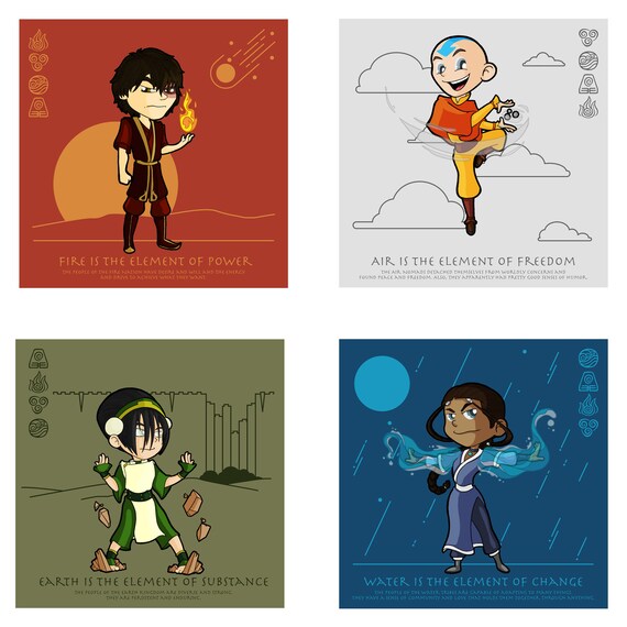 Avatar Die Letzten Airbender-Charaktere Chibi