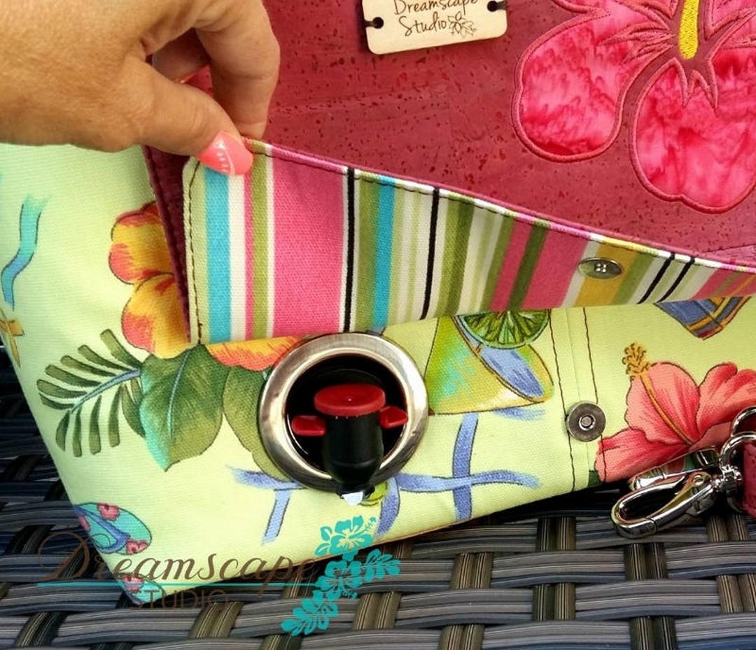 Sewing Pattern Wine Bag PDF , Kelley Beverage Handbag Pattern, Beverage ...