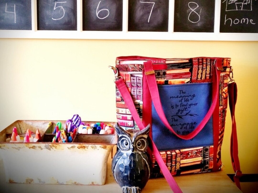 Sewing Pattern Teacher Tote , Yanci Tote Pattern, PDF Pattern Large ...