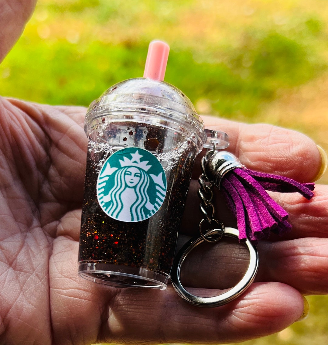 Glitter Snowglobe Keychain, Mini Cup Shaker Acrylic Keychain, Mini ...