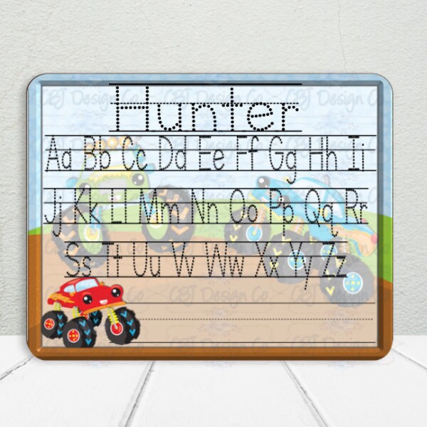 Monster Truck Alphabet - Etsy